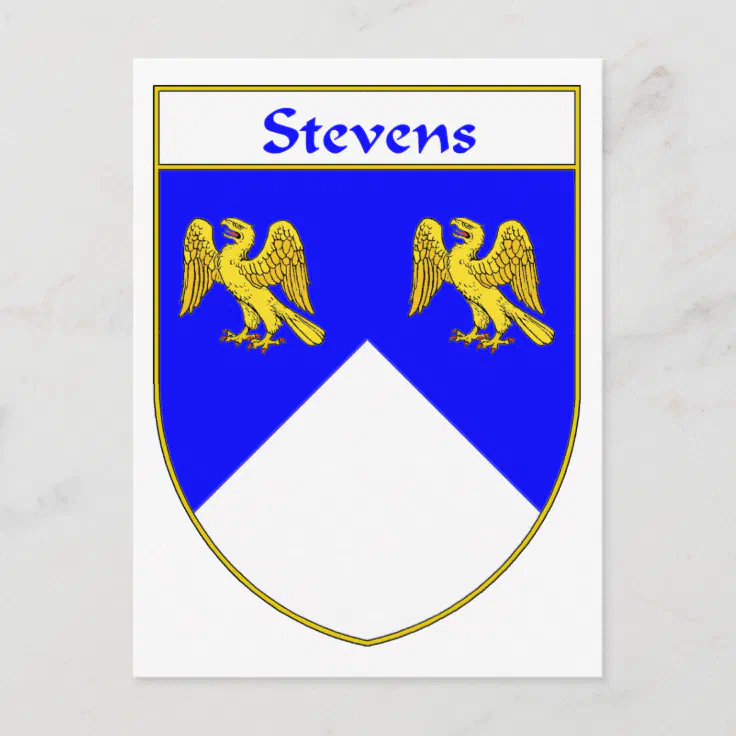 Stevens Coat of Arms/Family Crest Postcard | Zazzle