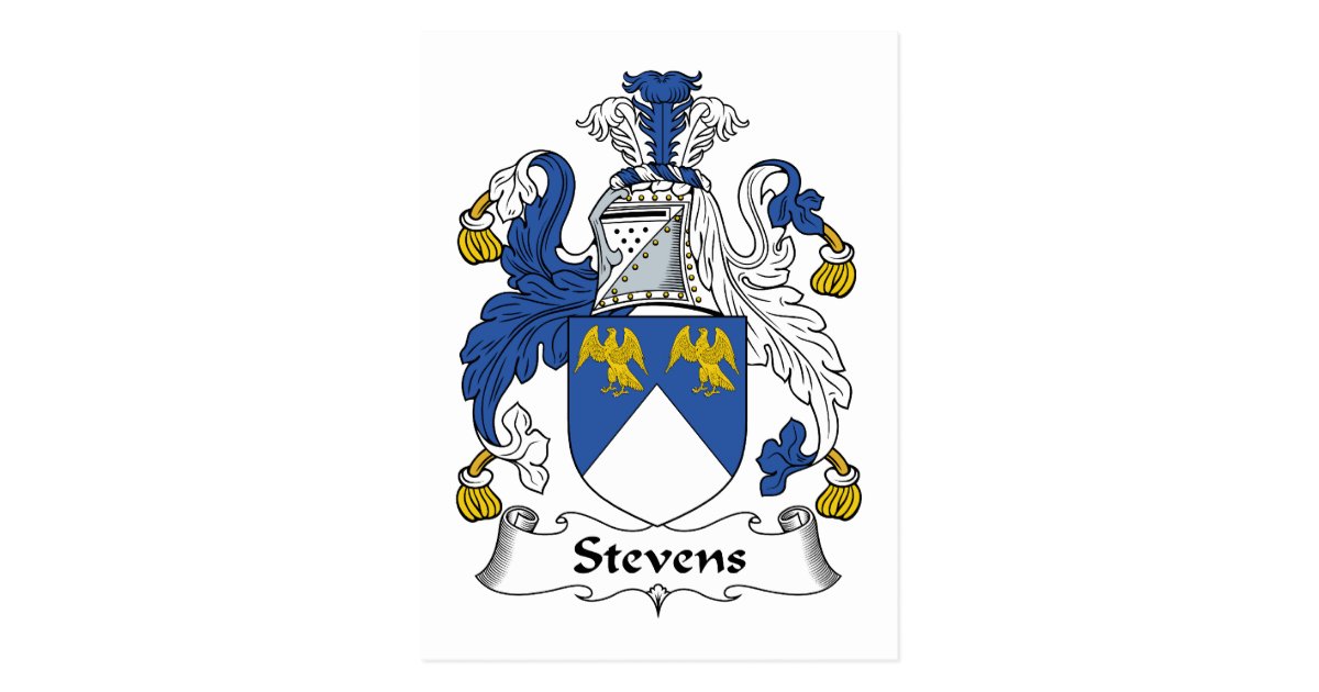Stevens Family Crest Postcard | Zazzle.com