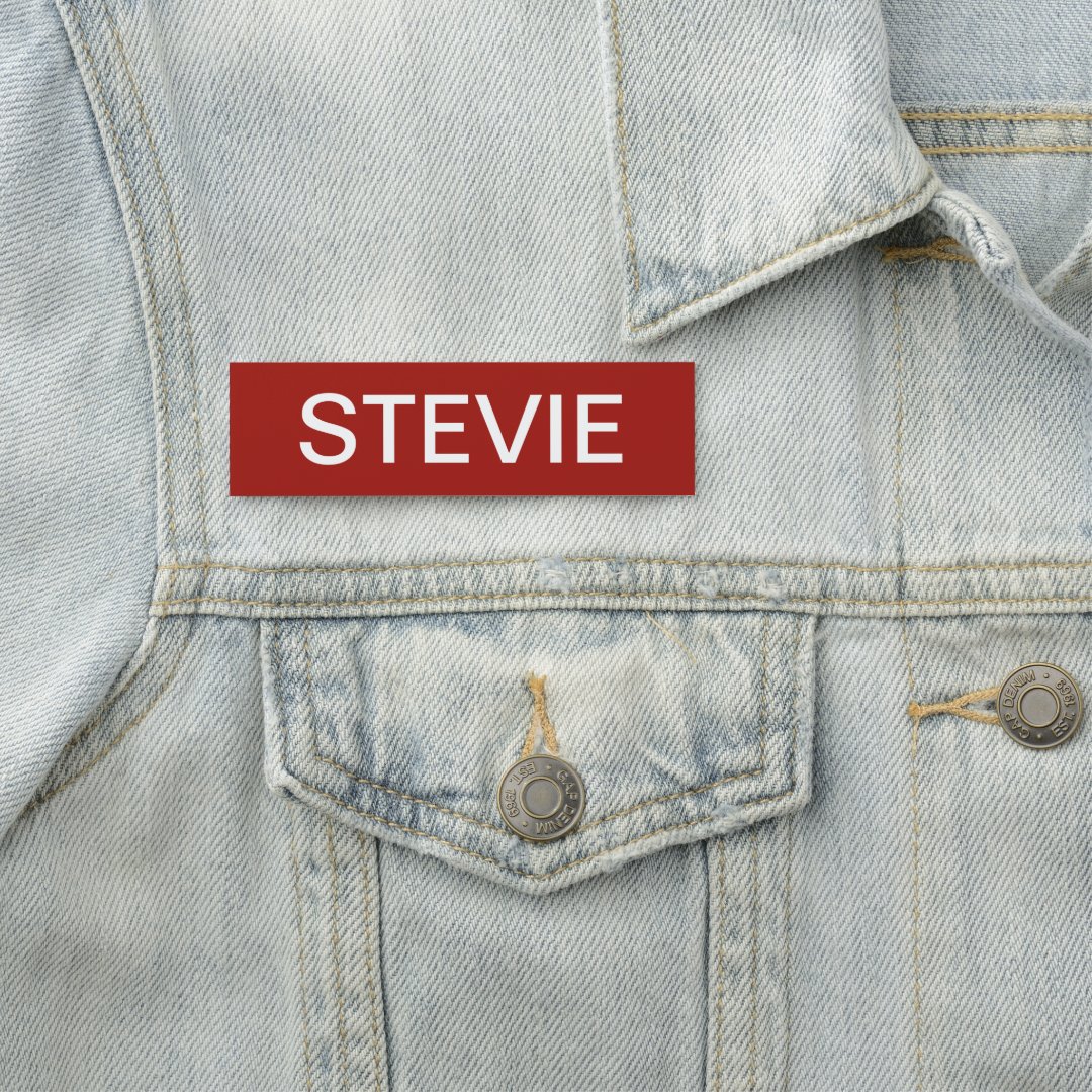 Stevie Name Tag | Zazzle
