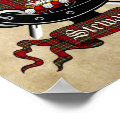 Stewart Clan Badge & Tartan 8.5x11 Poster | Zazzle