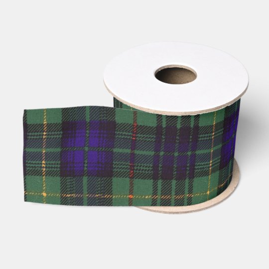 Stewart clan Hunting Plaid Scottish tartan Grosgrain Ribbon | Zazzle.com