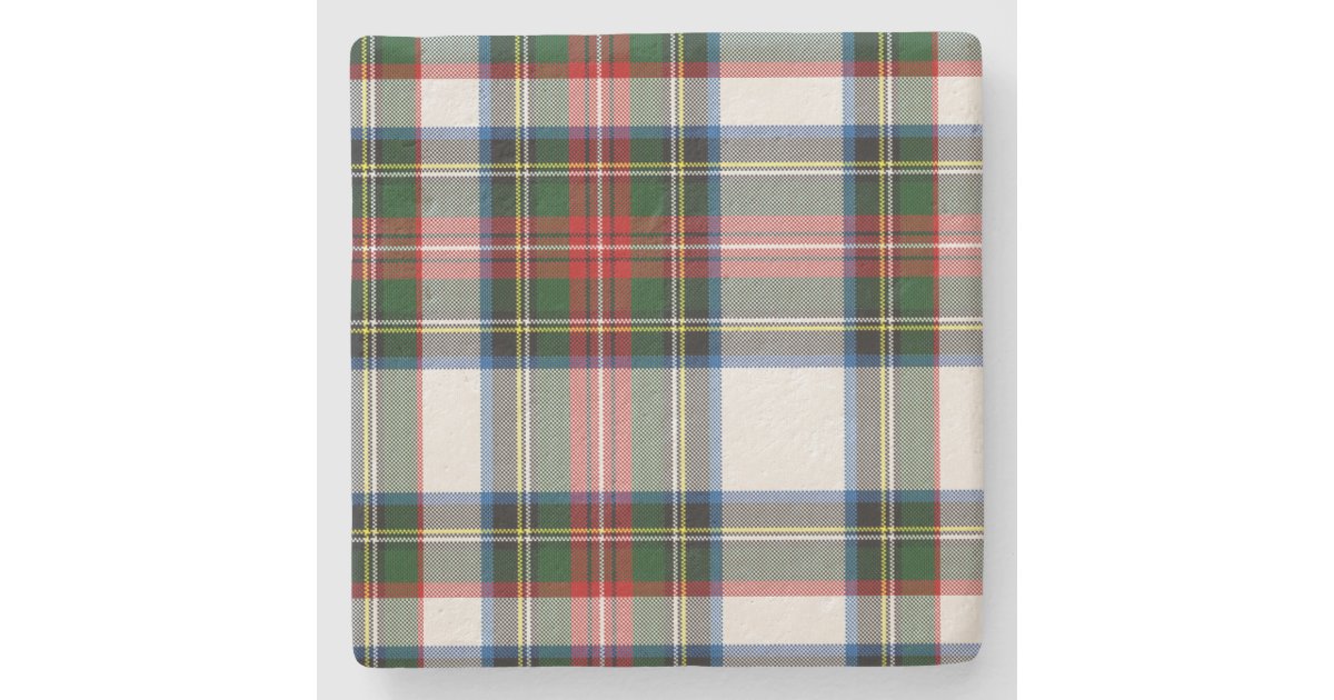 Stewart Dress Tartan Plaid Stone Coaster | Zazzle