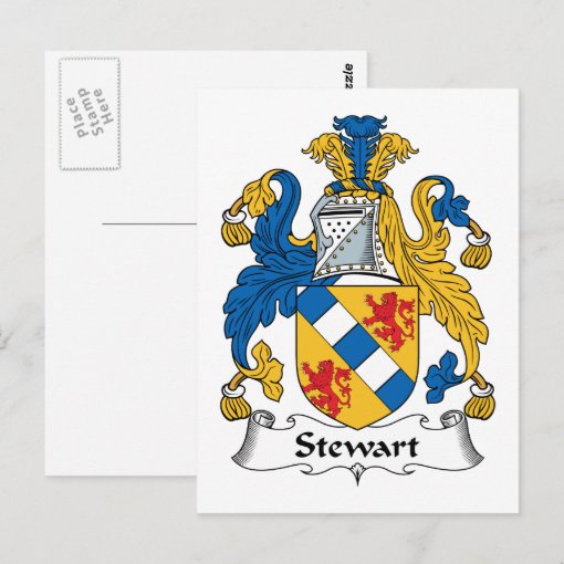 Stewart Family Crest Postcard | Zazzle