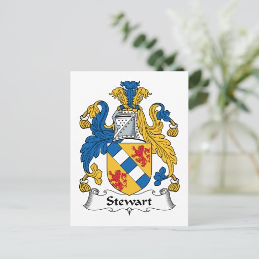 Stewart Family Crest Postcard | Zazzle