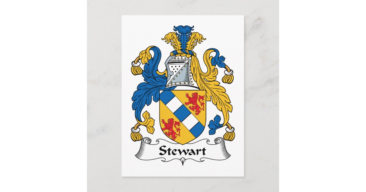 Stewart Family Crest Postcard | Zazzle