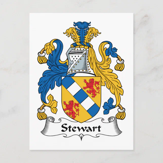 Stewart Family Crest Postcard | Zazzle