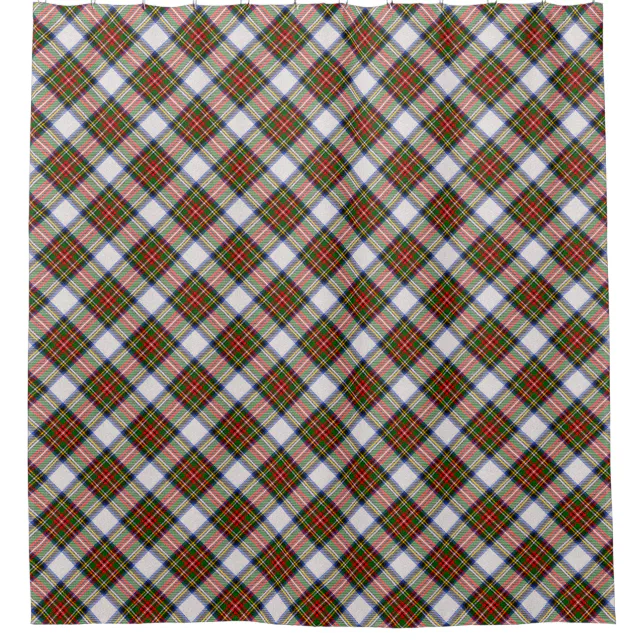 Stewart Royal Dress Plaid Scottish Pattern Shower Curtain | Zazzle