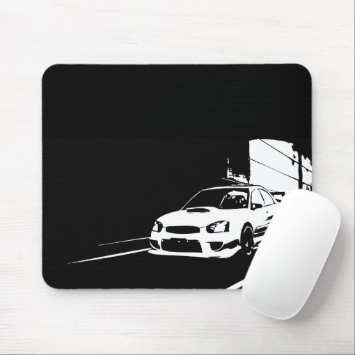 STI WRX Impreza Rolling Shot Mouse Pad | Zazzle