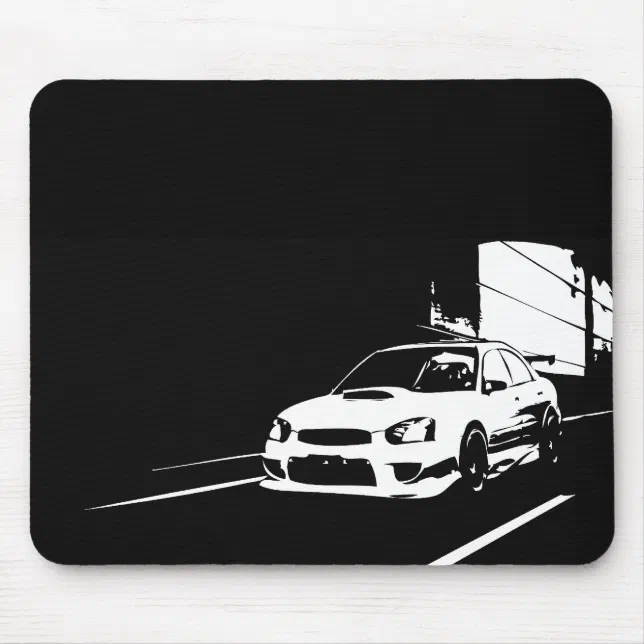 STI WRX Impreza Rolling Shot Mouse Pad | Zazzle
