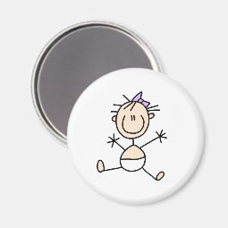 Stick Figure Baby Magnet | Zazzle