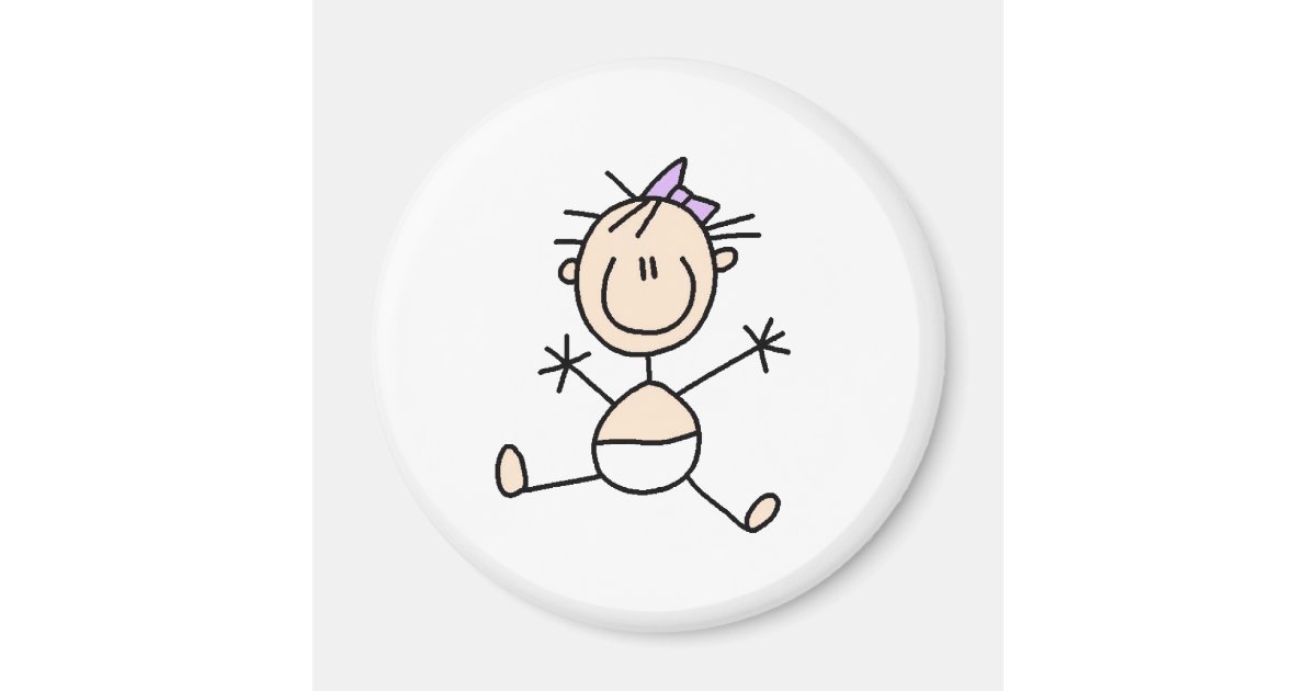 Stick Figure Baby Magnet | Zazzle
