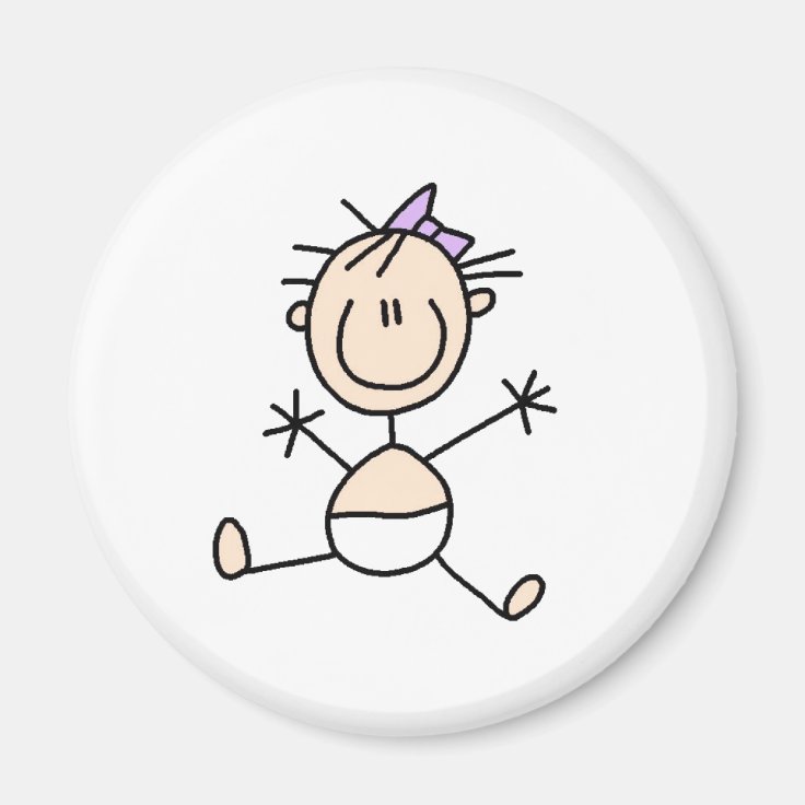 Stick Figure Baby Magnet | Zazzle