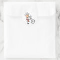 Stick Figure Chef Using Mixer Stickers | Zazzle
