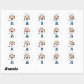 Stick Figure Cook Sticker | Zazzle