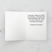 Stick Figure Couple Wedding Day Congratulations Card | Zazzle