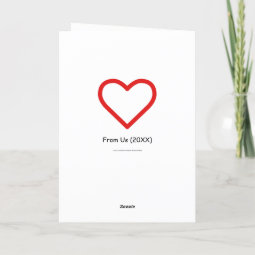 Stick Figure Couple Wedding Day Congratulations Card | Zazzle