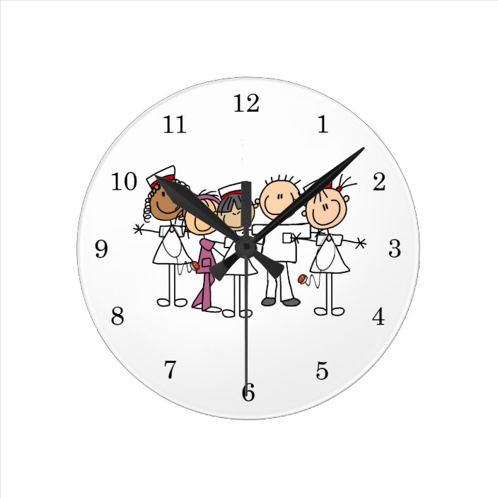 Stick Figure Cowboy Wall Clock - Customized | Zazzle.com