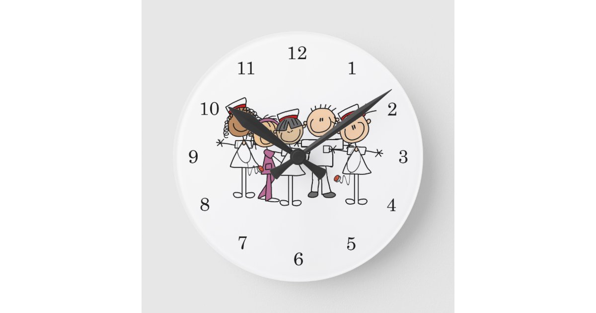 Stick Figure Cowboy Wall Clock - Customized | Zazzle
