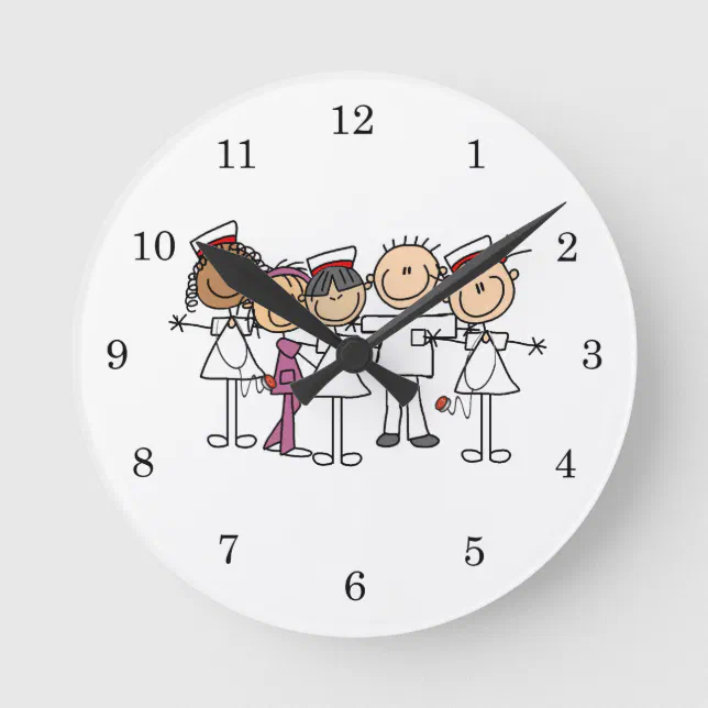 Stick Figure Cowboy Wall Clock - Customized | Zazzle