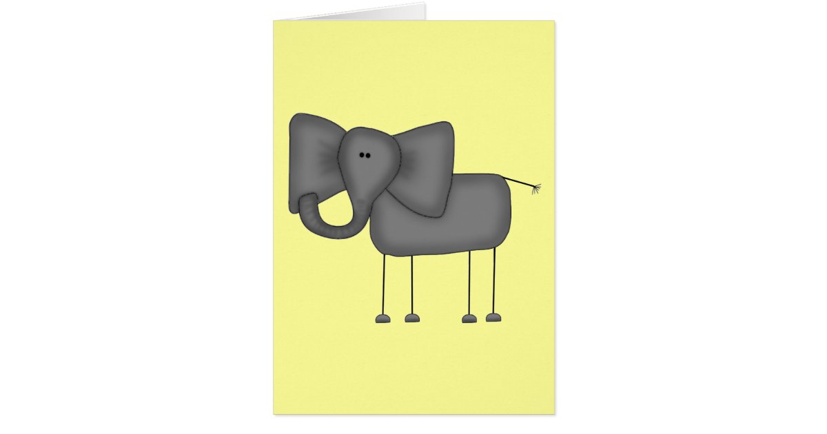 Stick Figure Elephant Tshirts and Gifts | Zazzle