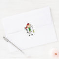 Stick Figure Fishing Sticker | Zazzle