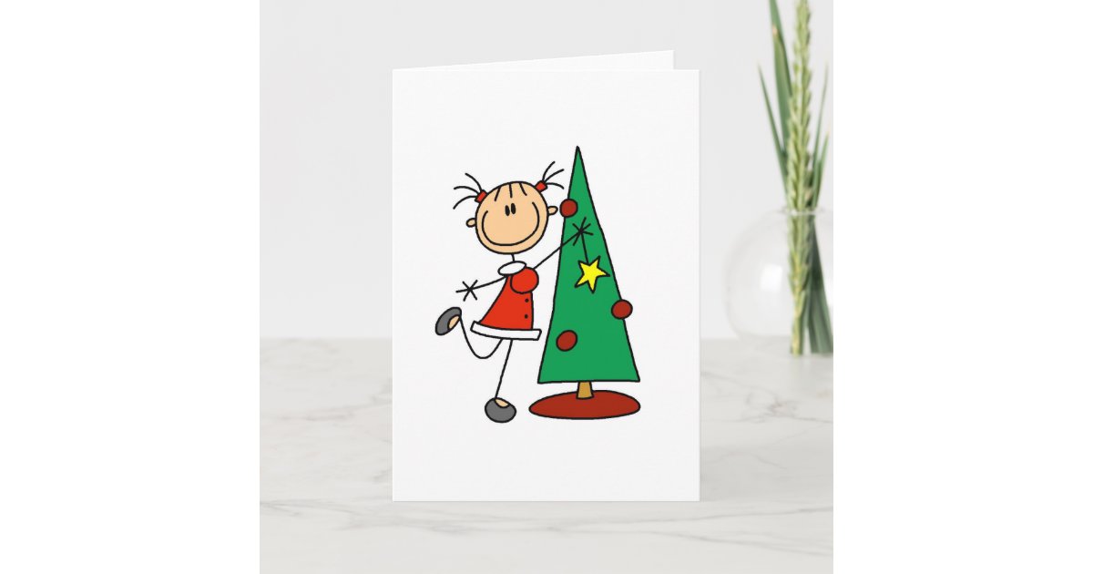 Stick Figure Holiday Tree | Zazzle.com