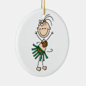 Stick Figure Hula Dance Ornament | Zazzle