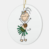 Stick Figure Hula Dance Ornament | Zazzle