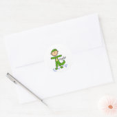 Stick Figure In Alligator Suit Sticker | Zazzle