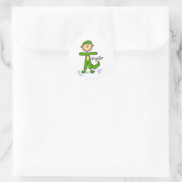 Stick Figure In Alligator Suit Sticker | Zazzle