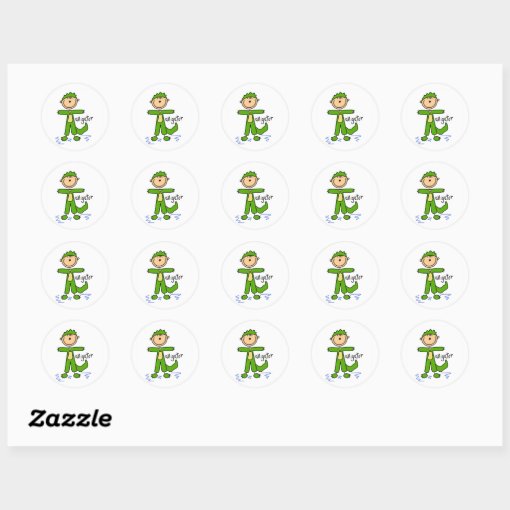 Stick Figure In Alligator Suit Sticker | Zazzle