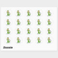 Stick Figure In Alligator Suit Sticker | Zazzle
