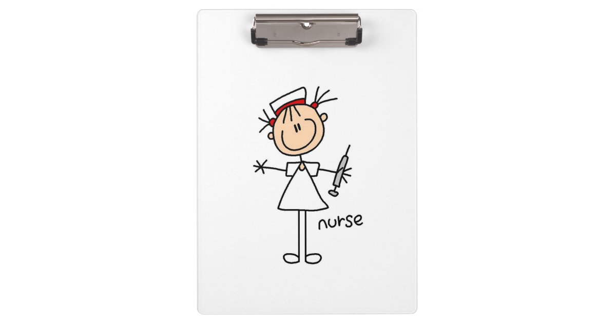 Stick Figure Nurse Clipboard | Zazzle