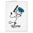 Police Officer Stick Figure Card | Zazzle.com
