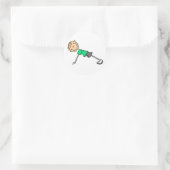 Stick Figure Push Ups Sticker | Zazzle