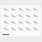 Stick Figure Push Ups Sticker | Zazzle