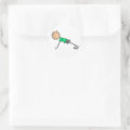 Stick Figure Push Ups Sticker | Zazzle