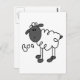 Stick Figure Sheep Tshirts and Gifts Postcard | Zazzle