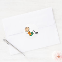 Stick Figure Sit Ups Sticker | Zazzle