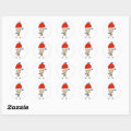 Stick Figure Sky Diver Tshirts and Gifts Classic Round Sticker | Zazzle