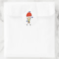 Stick Figure Sky Diver Tshirts and Gifts Classic Round Sticker | Zazzle