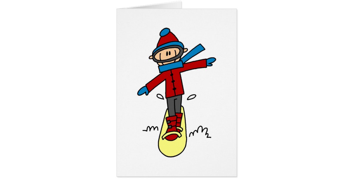 Stick Figure Snowboarding | Zazzle