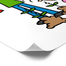 Stick Figures Plant a Tree Tshirts and Gifts Poster | Zazzle