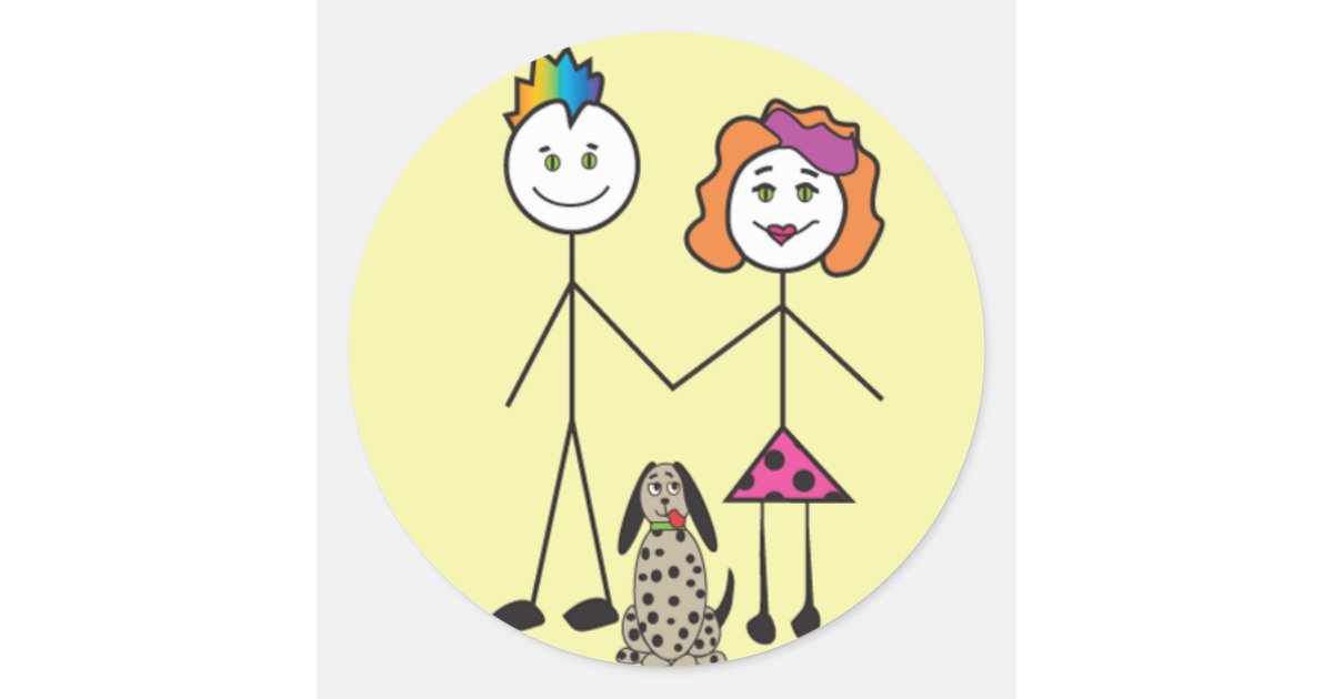 Stick-people Stickers | Zazzle