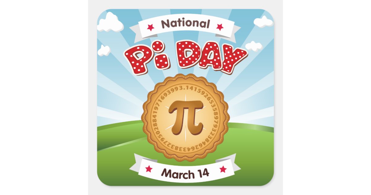 Stick Pi Day Everywhere Stickers | Zazzle