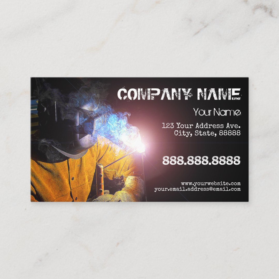 Stick Welding Business Card | Zazzle