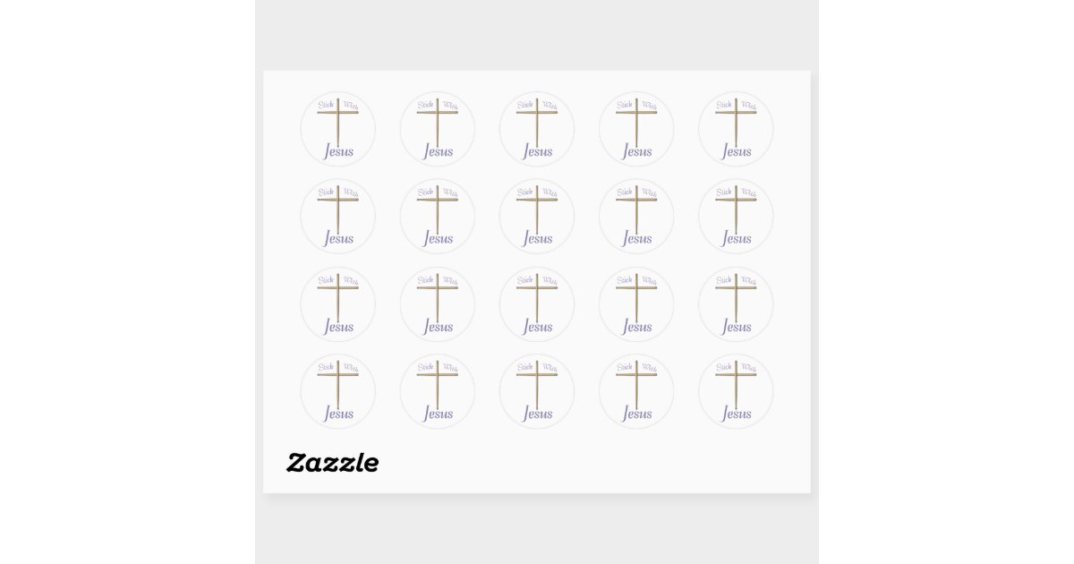 Stick with Jesus Christian Drummer Stainless Classic Round Sticker | Zazzle