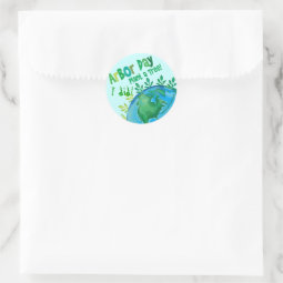 STICKER ARBOR DAY, "Plant a Tree" I did! | Zazzle