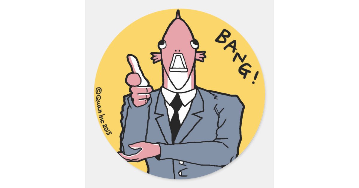 Sticker: BANG! Classic Round Sticker | Zazzle