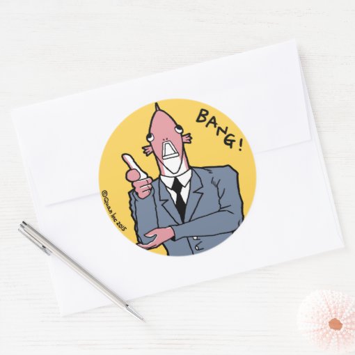 Sticker: BANG! Classic Round Sticker | Zazzle